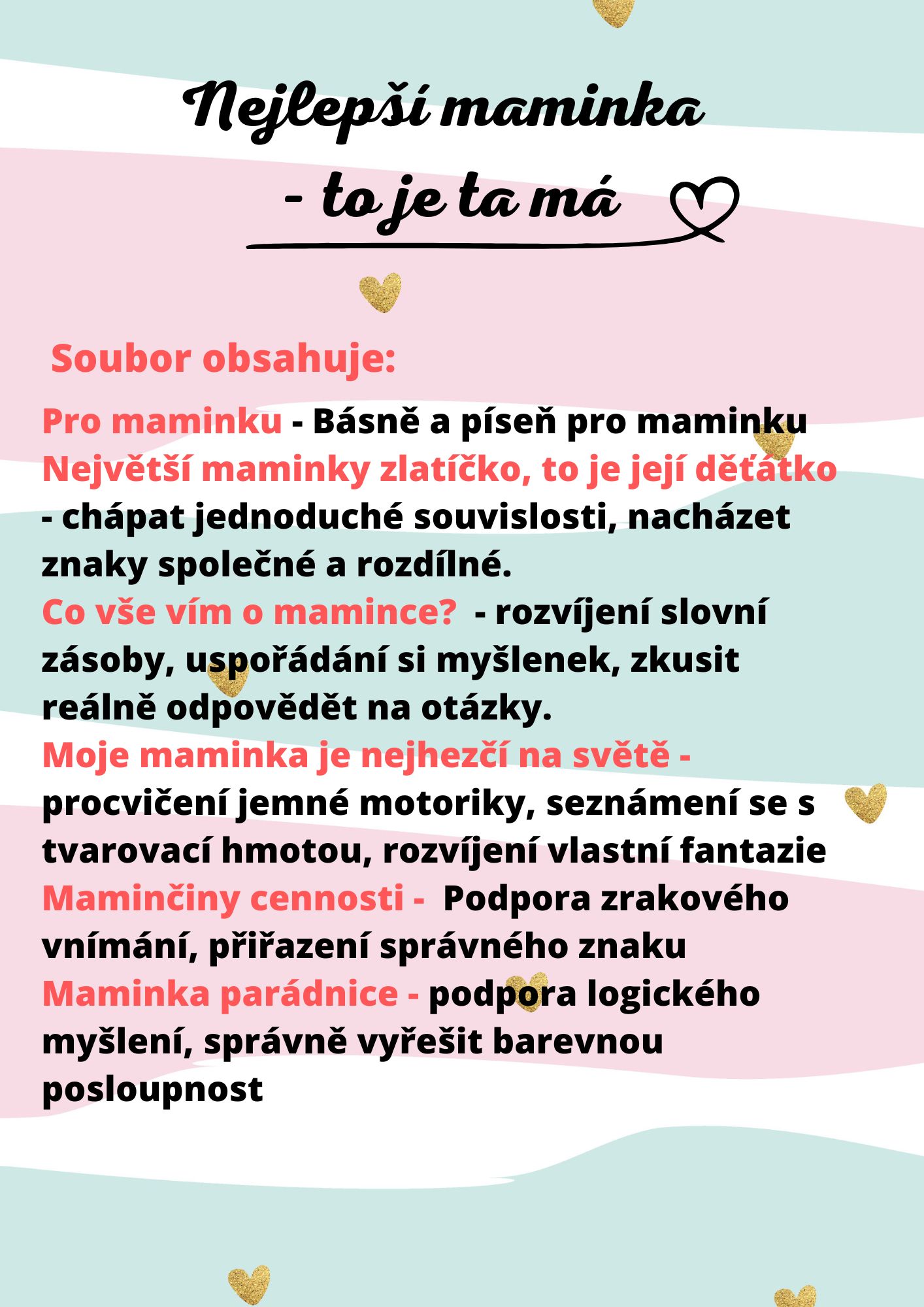 Nejlepší maminka - to je ta má - Občanská výchova | UčiteléUčitelům.cz